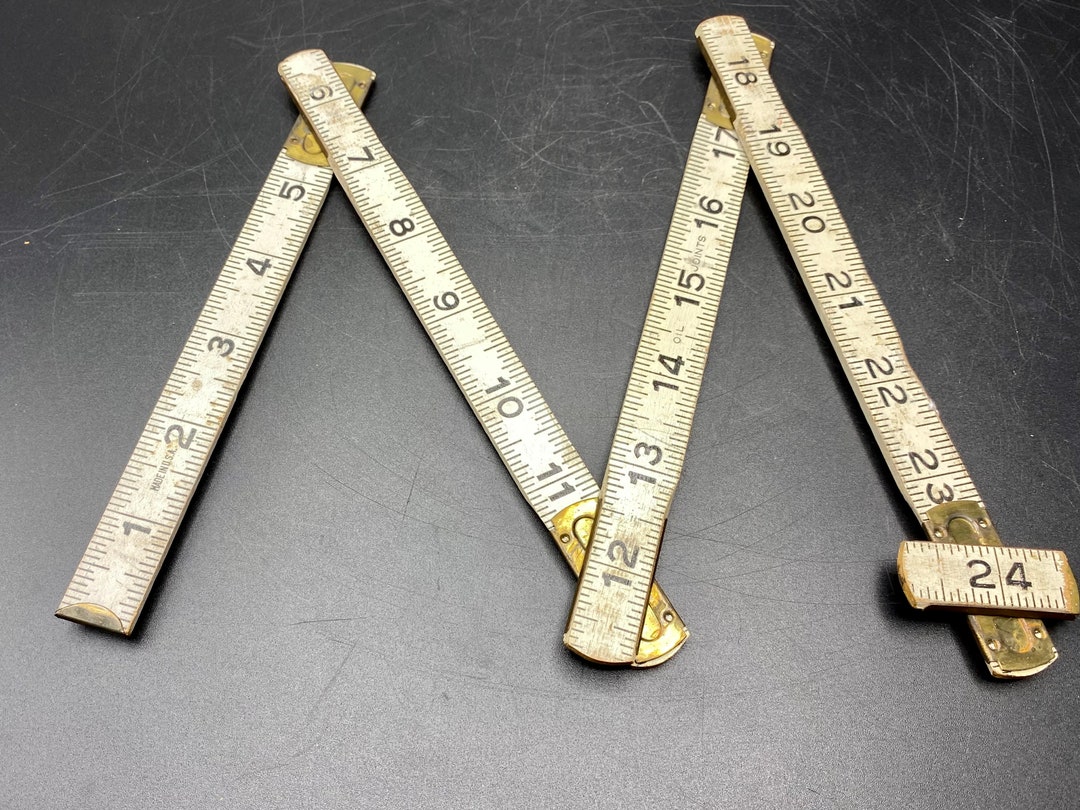 Vintage P&C Wood Folding Measure Ruler 1958 - Etsy