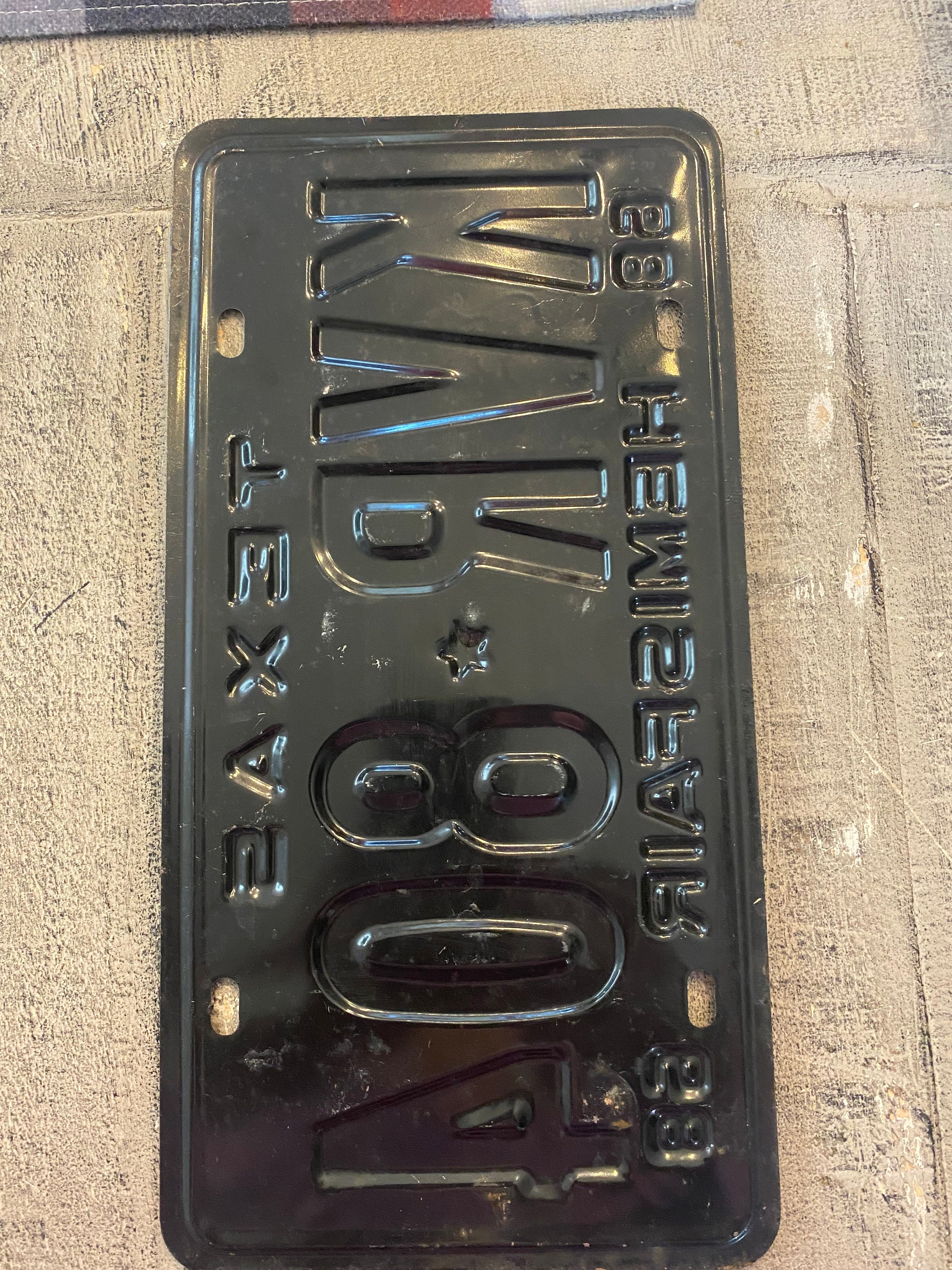 1968 Texas Hemisfair RARE License Plate - Etsy