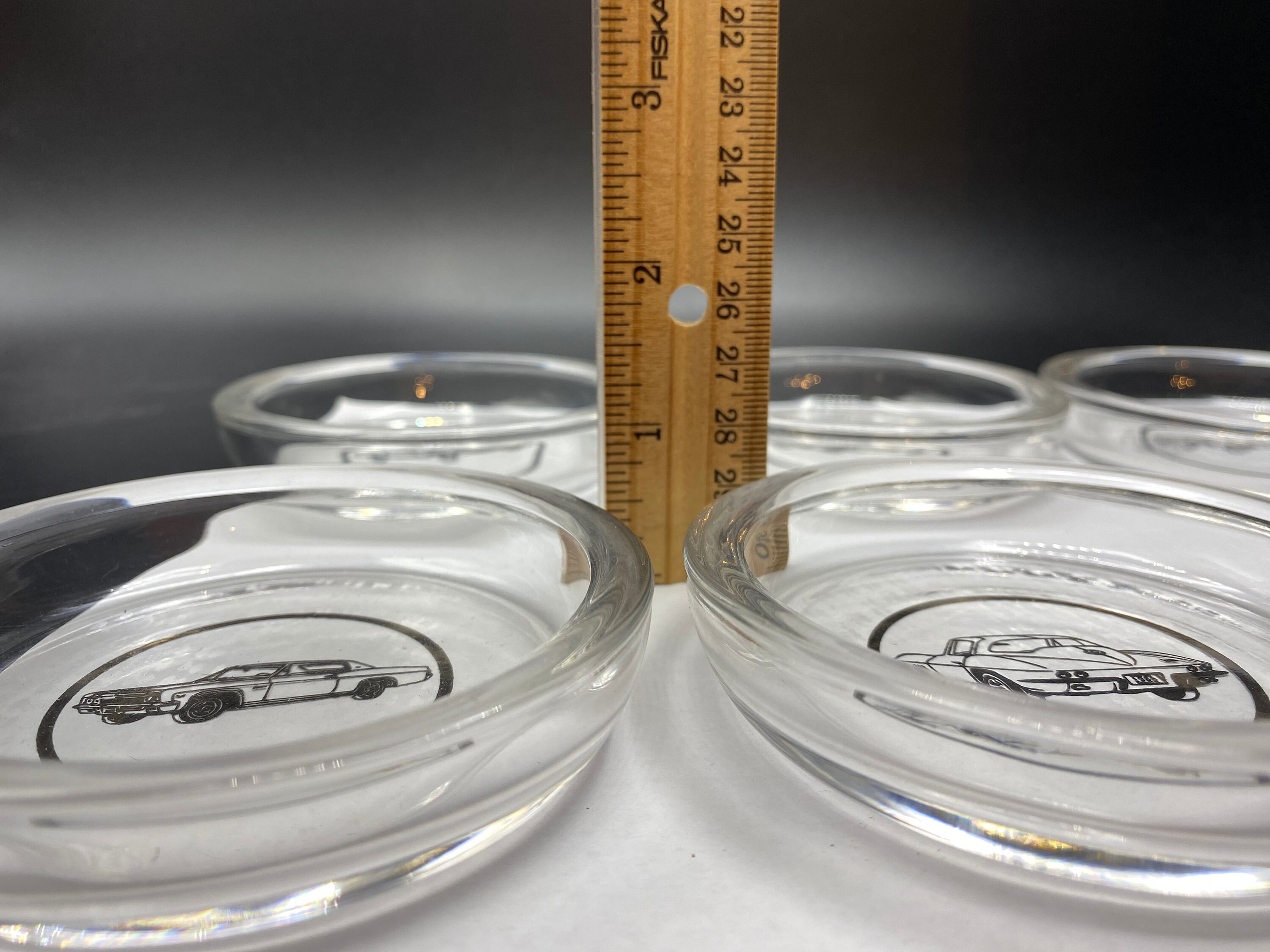 Chevrolet Glass Coaster Set Rare 1966 - Etsy