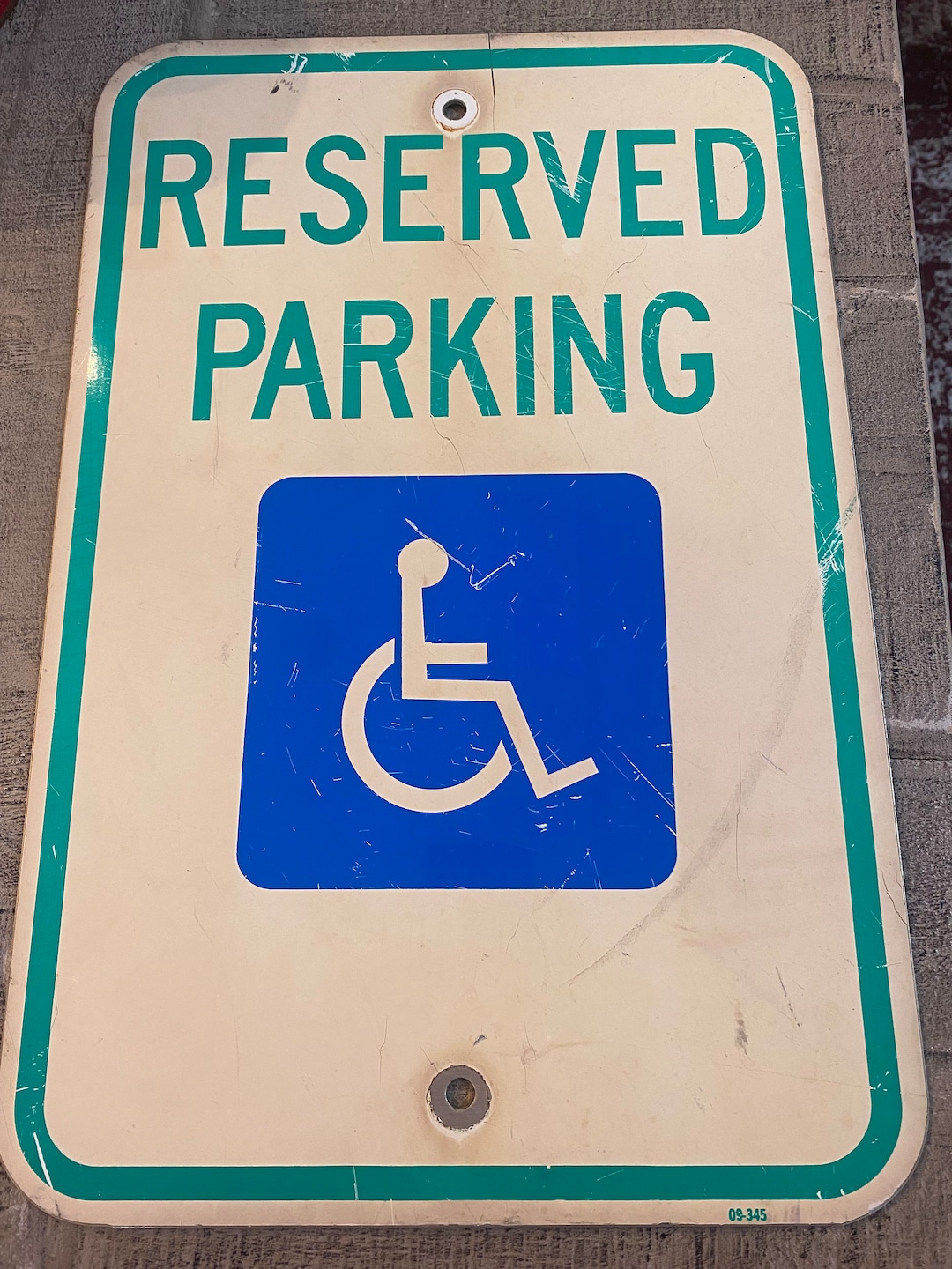 Reserved Parking Sign Wheelchair Emblem Vintage - Etsy