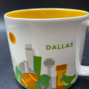 Dallas Skyline Starbucks Mug - Etsy
