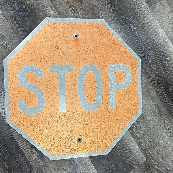 Vintage Stop Sign - Etsy