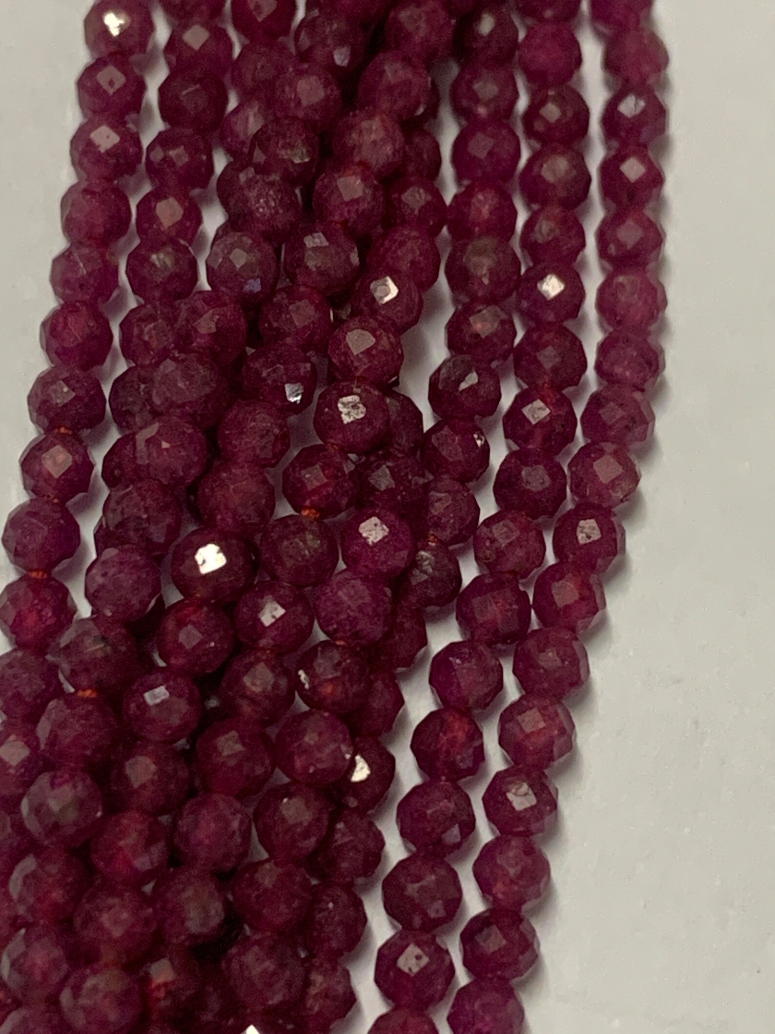 Natural Ruby Beads, Round Faceted (3-4 Mm) - Etsy