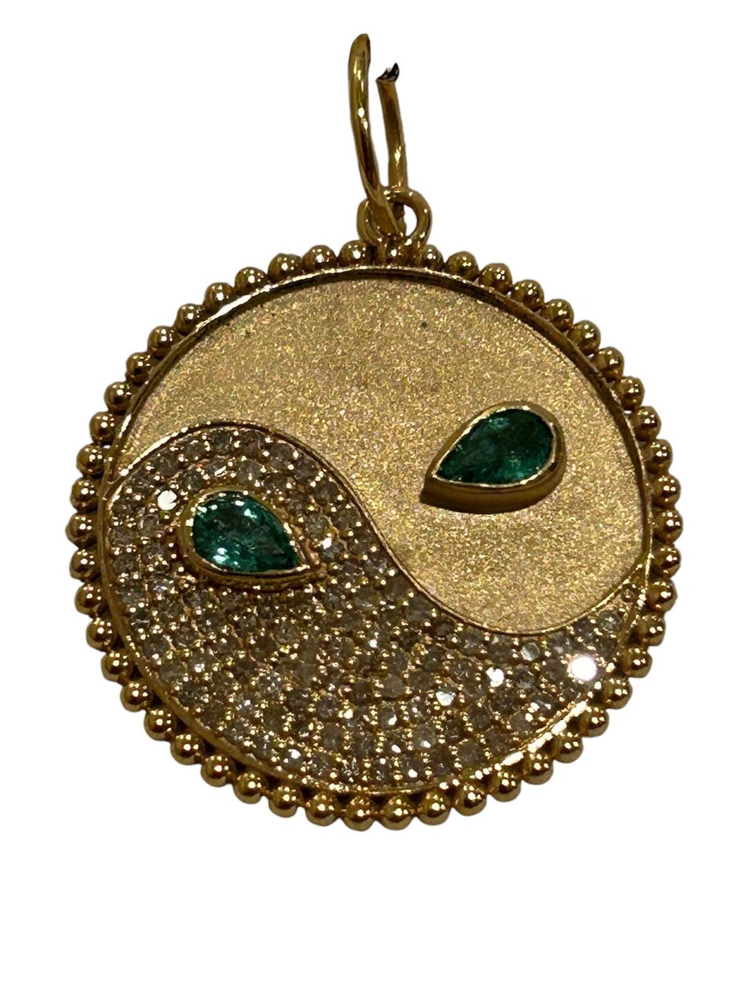 Yin-yang 14k Solid Gold Diamond Pendants - Etsy