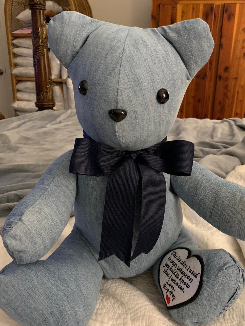 Memory Bear, Bear Made From Clothing - Etsy