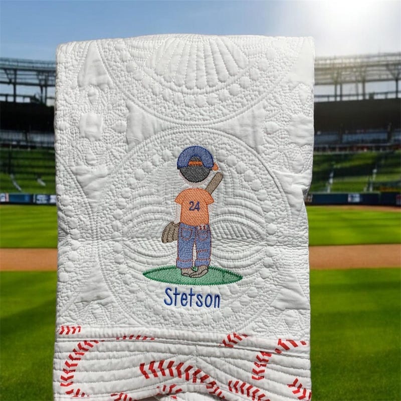 Baseball Baby Quilt - Etsy