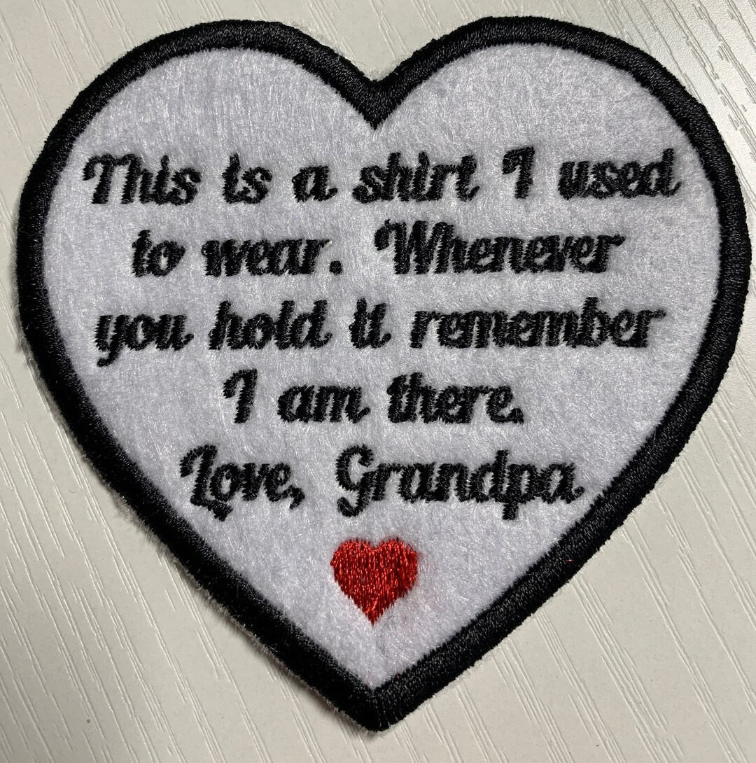 Customizable Embroidered Memory Patch: Sew-on Keepsake - Etsy