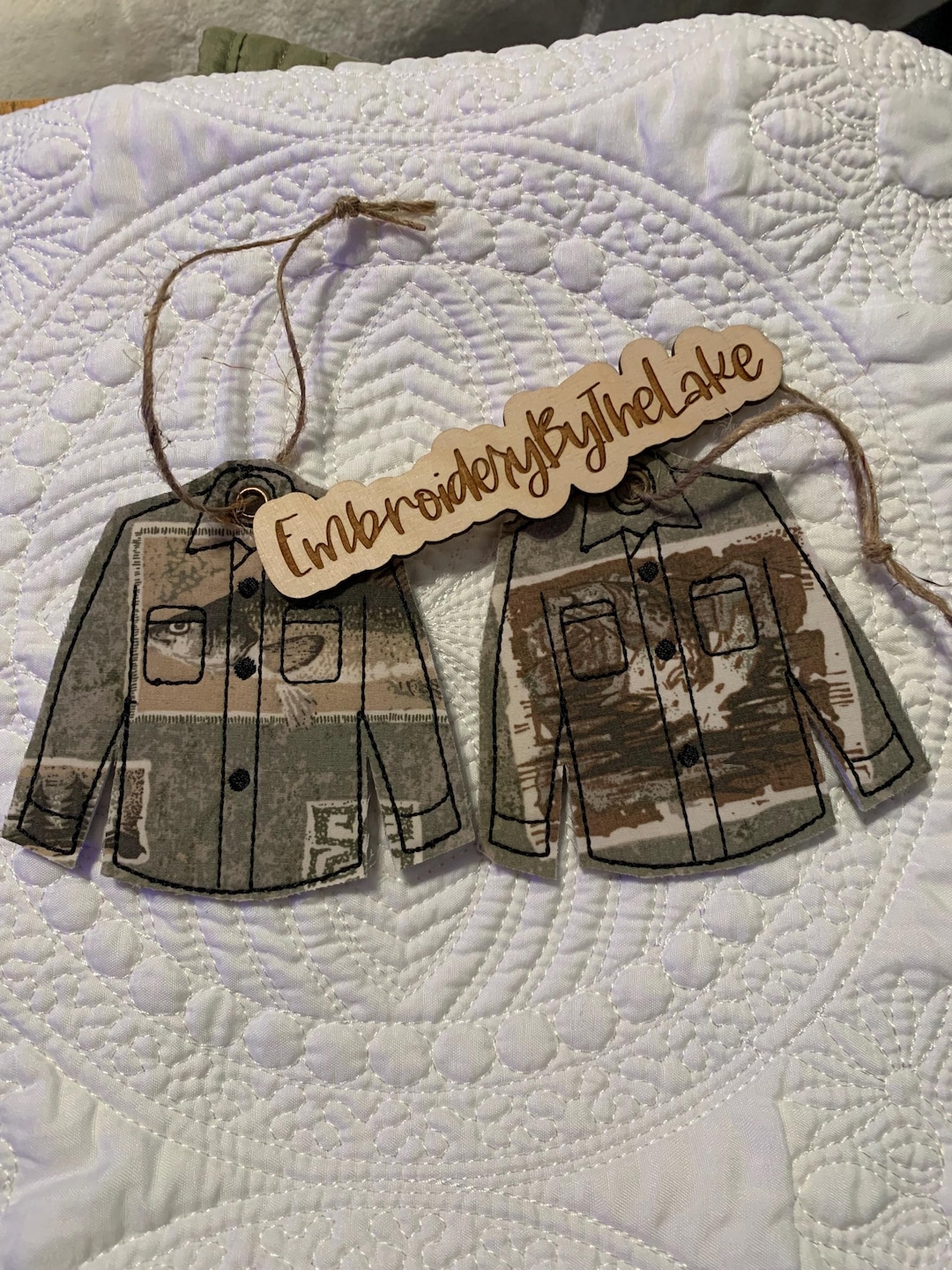 Custom Fabric Memory Ornament: Made From Loved One's Clothing - Etsy