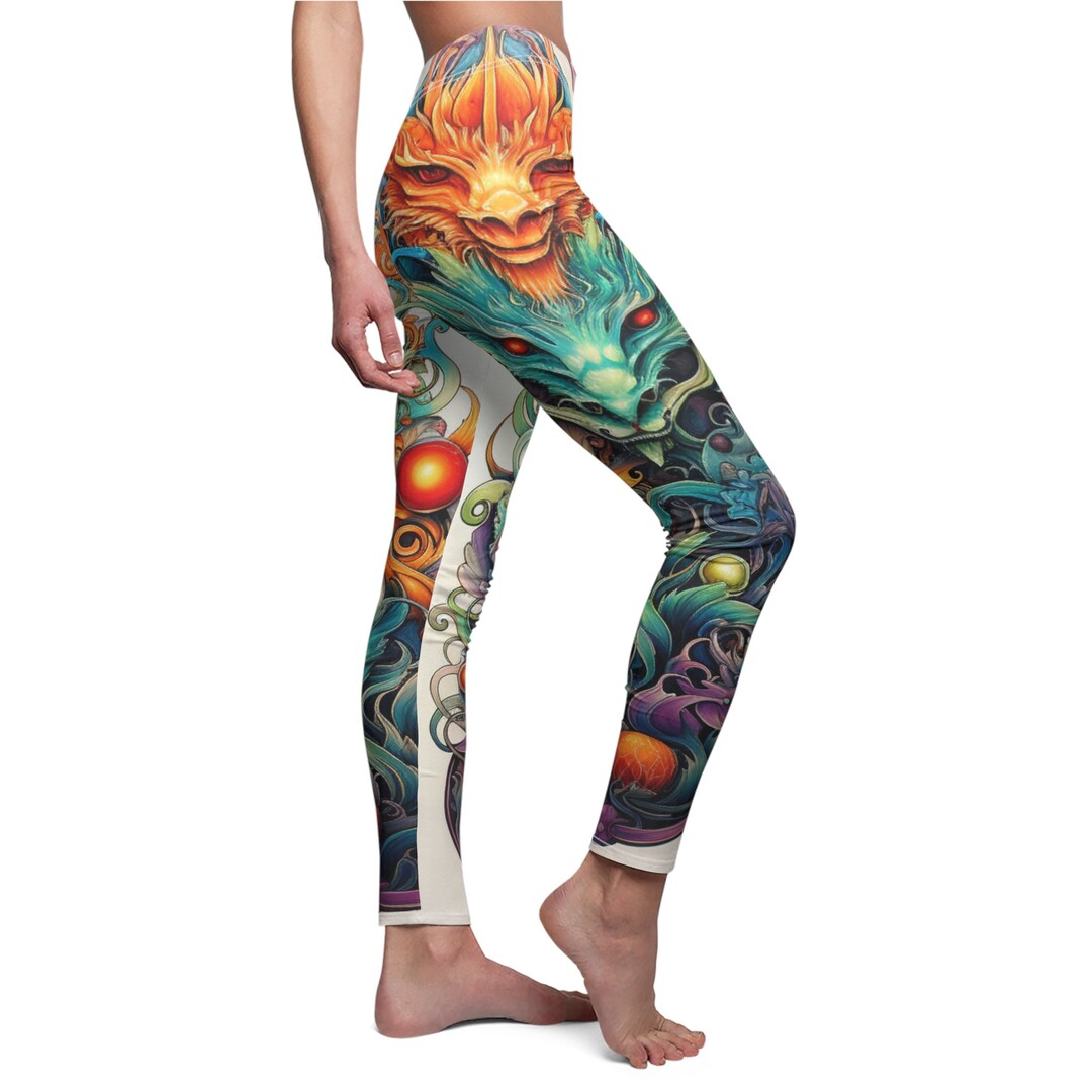 Women's Yoga Dragons Life Leggings - Etsy