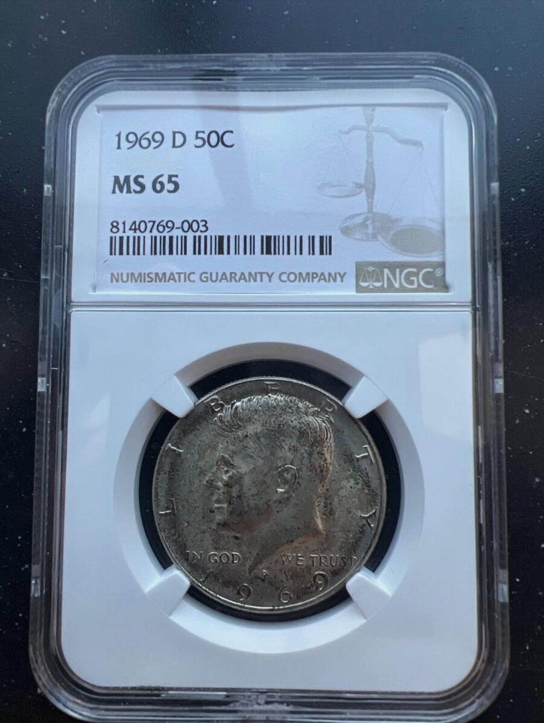 1969 D Kennedy Silver Half Dollar NGC MS65 - Etsy
