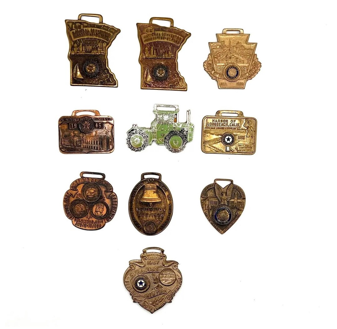 Watch Fob 10 Lot Vintage Old Collection of Old Pocket Watch Fobs - Etsy
