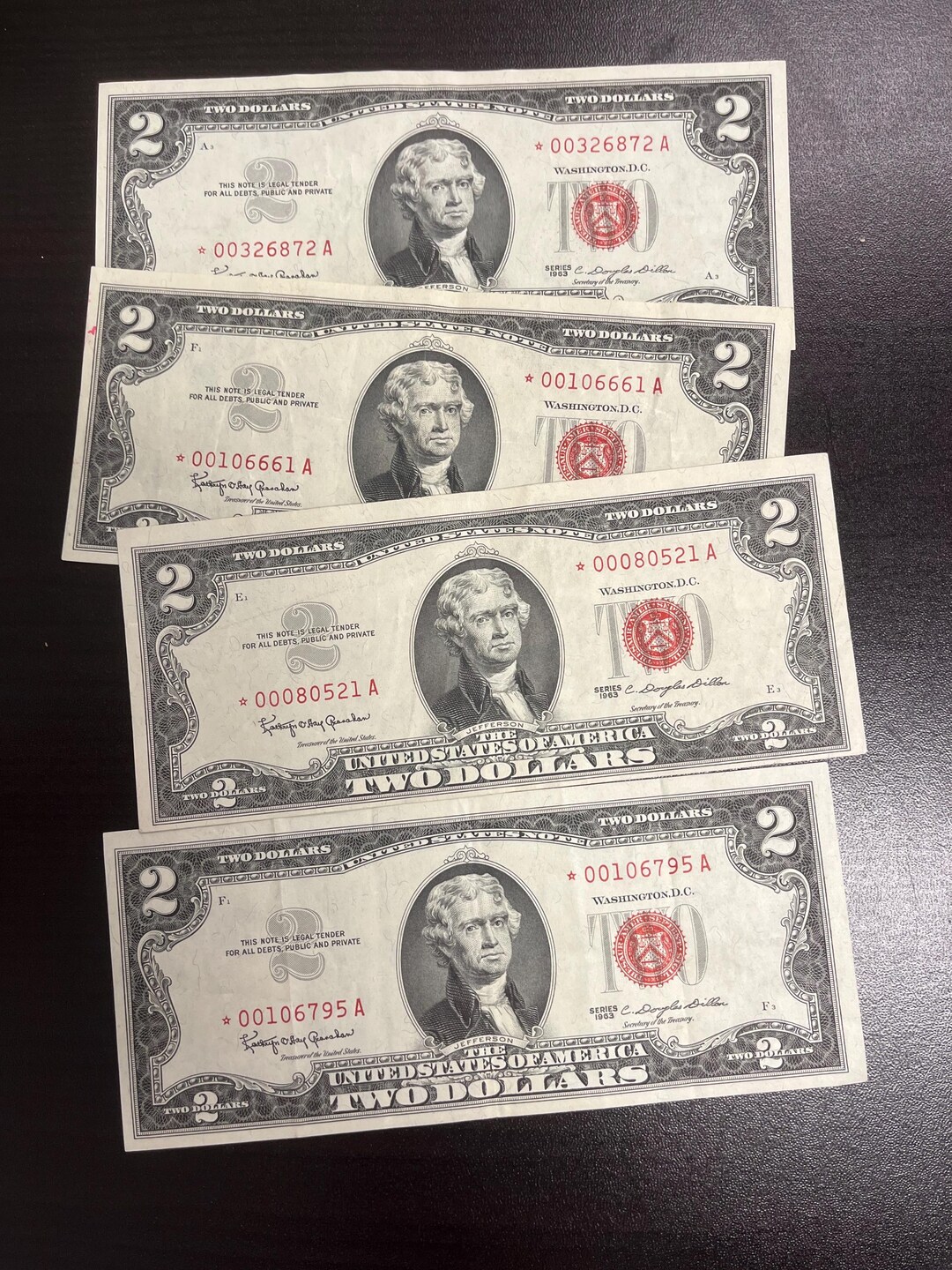 1963/1953 2 Dollar STAR NOTES Red Seal - REPLACEMENT - Etsy