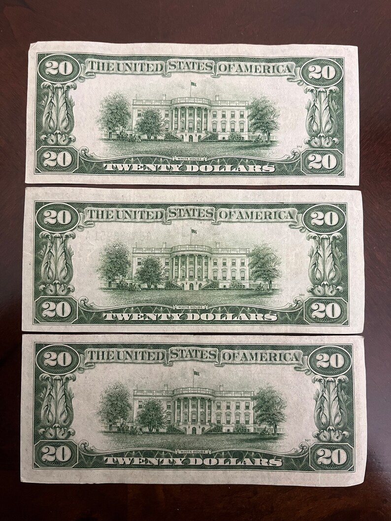 1934 20 Dollar Bills Green Seal Old United States Paper Money 1 Note - Etsy