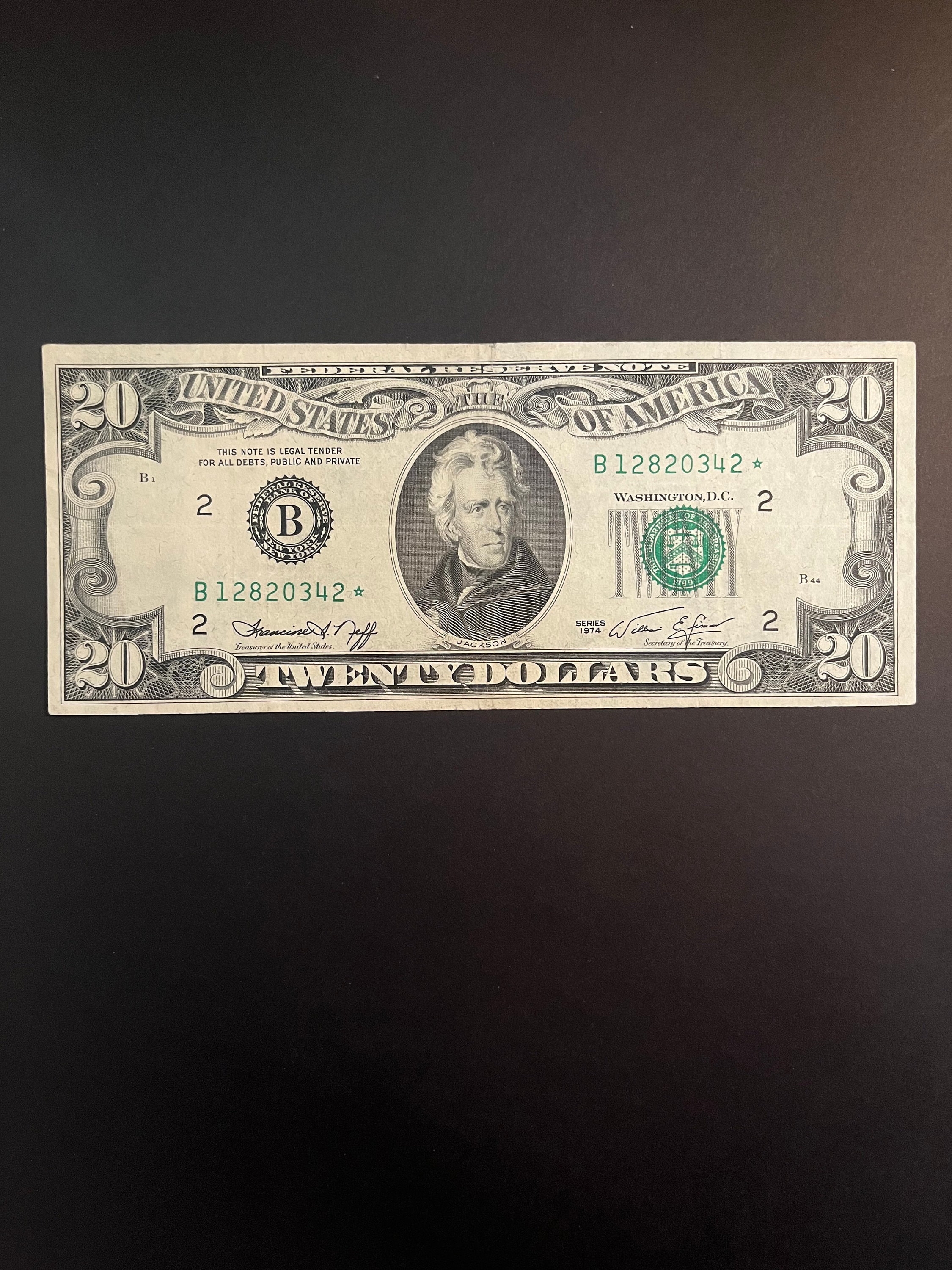 1974 20 Dollar Star Note Old US Paper Money - Etsy