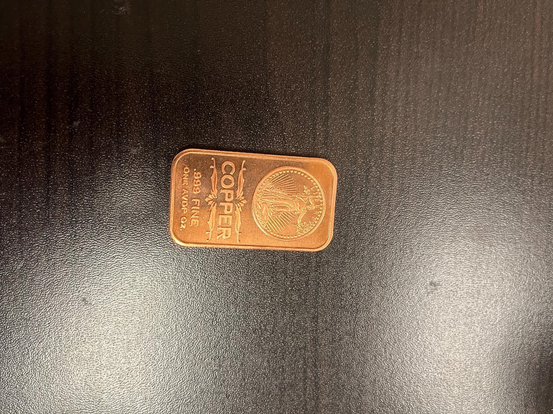 1 Ounce Bar Copper Brilliant Uncirculated - Etsy