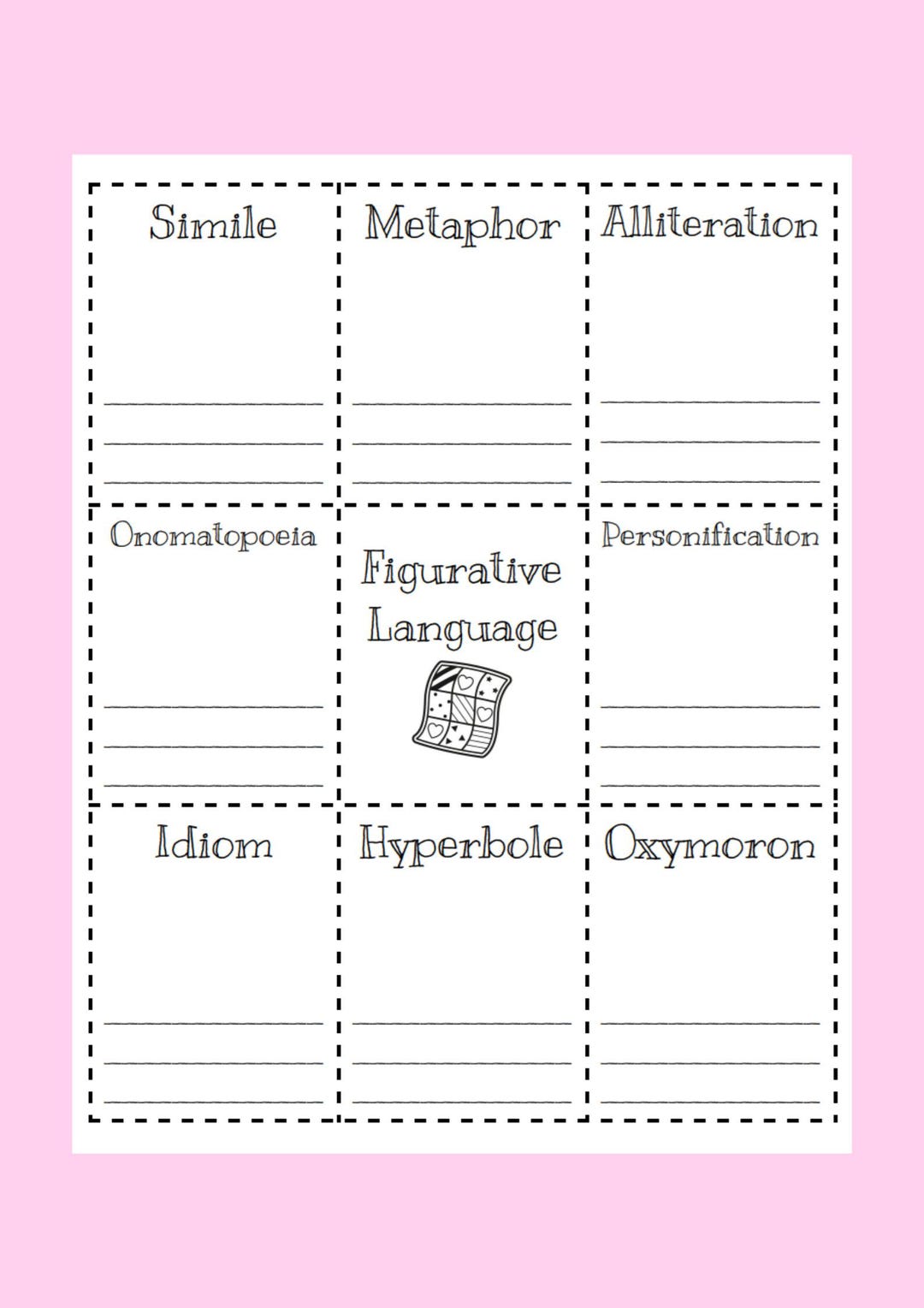 Figurative Language Project - Poetry Drawing Activity - Upper ...