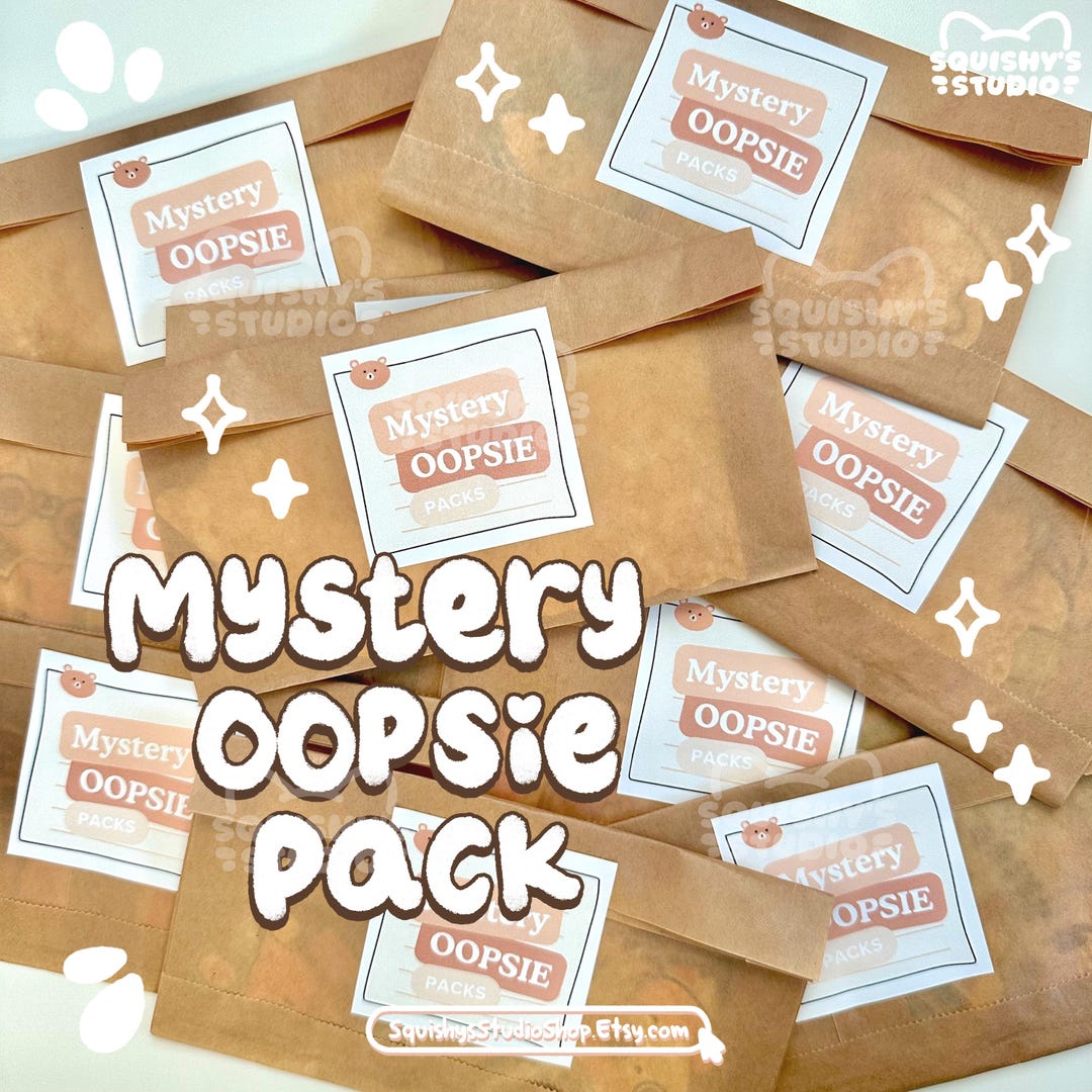 Mystery OOPSIE Sticker Packs (b-grade Sticker Packs) 6 Stickers ...