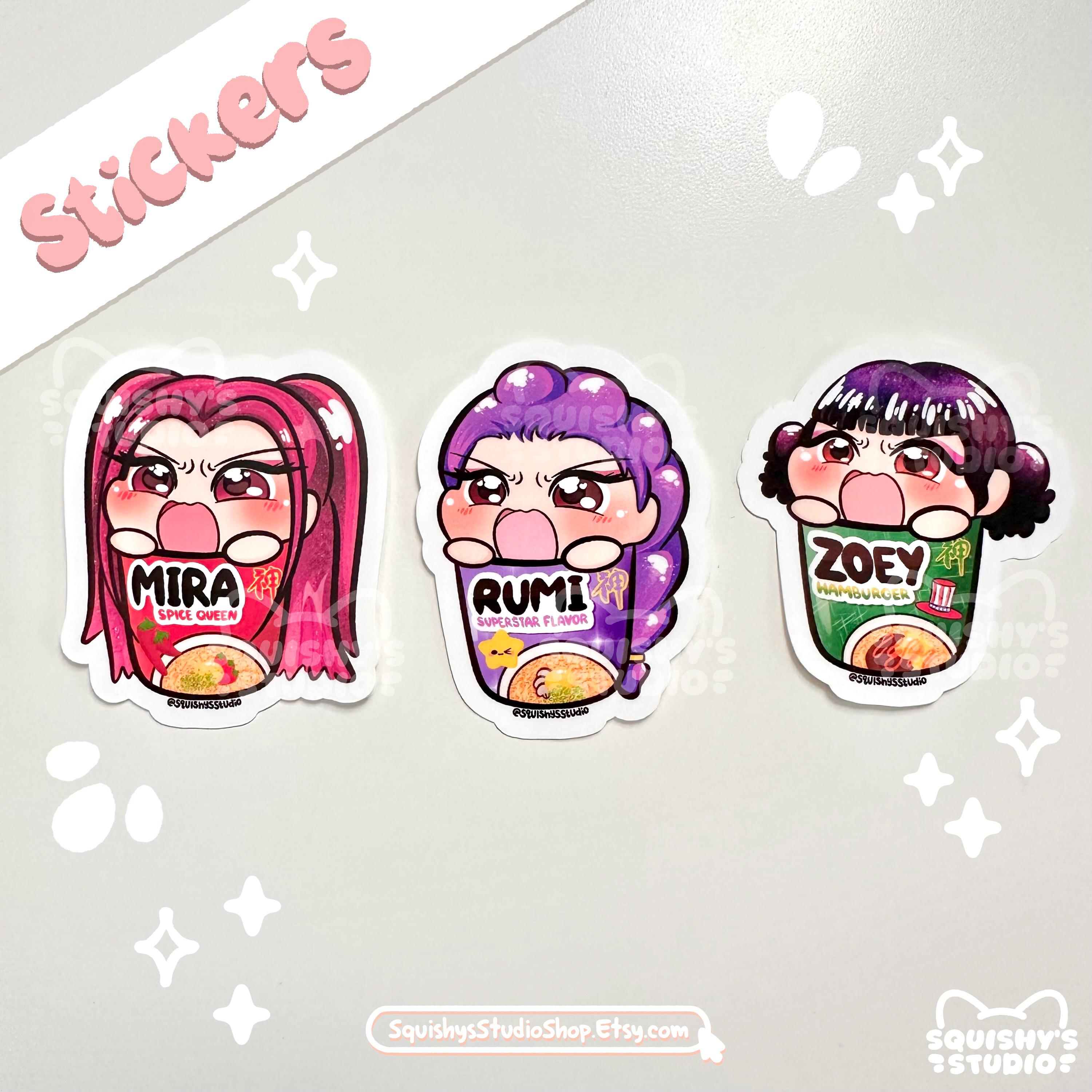 KPOP Idol MIRA in Ramen Cup Sticker | KDH Sticker | Funny Kawaii Cute ...