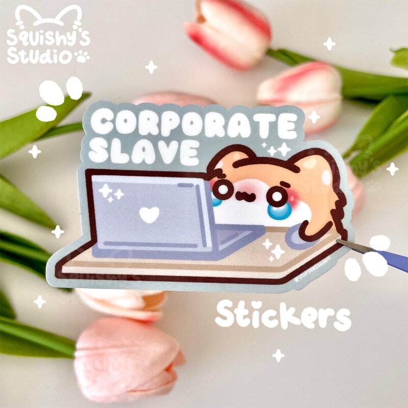 Funny Corporate Laptop Stickers - Etsy