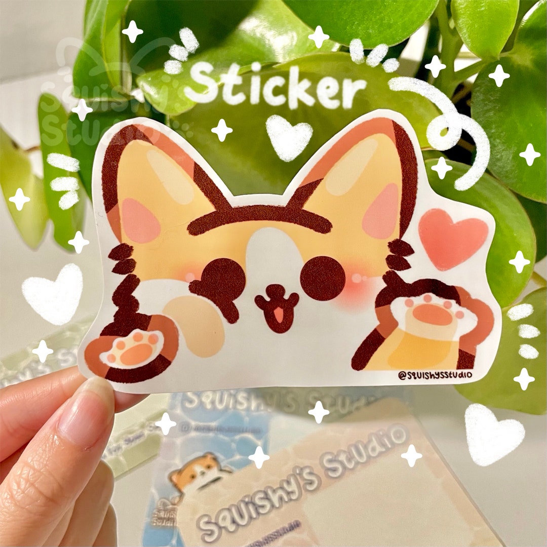 Corgi Smushed Sticker Corgi Dog Stickers Stickers - Etsy