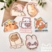 Hapy Capy Capybara Sticker Cute Capybara With Tangerine Stickers Kawaii ...