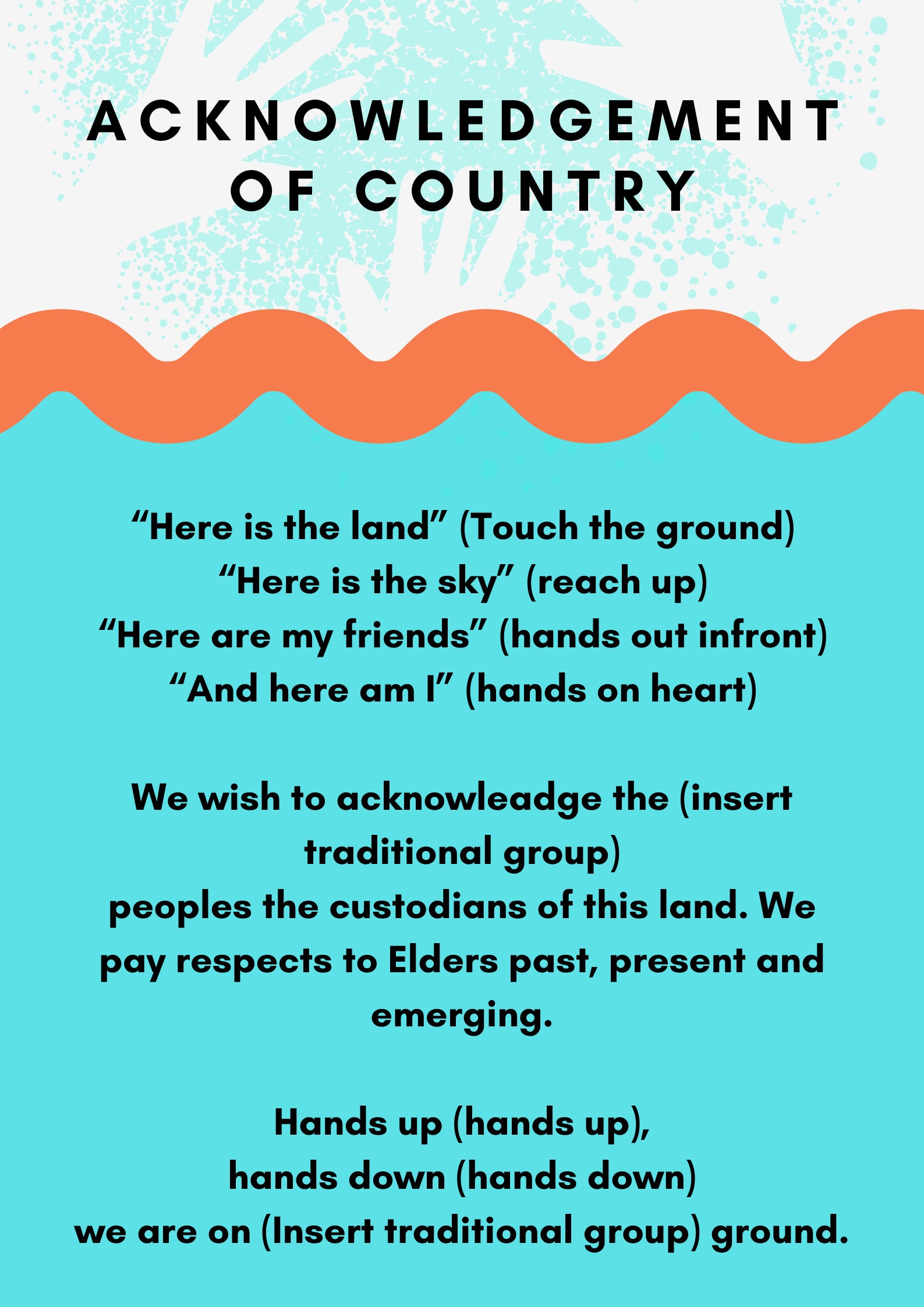 Acknowledgement Of Country Clipart