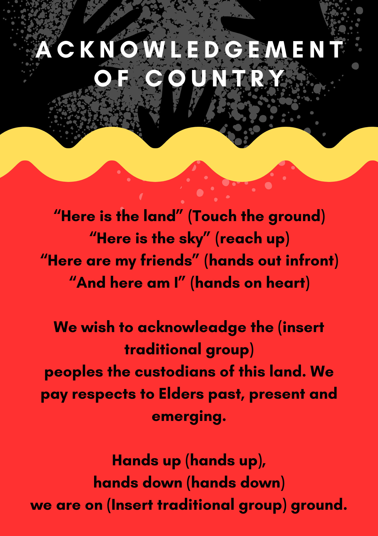 Acknowledgement of Country - Early Years - Etsy
