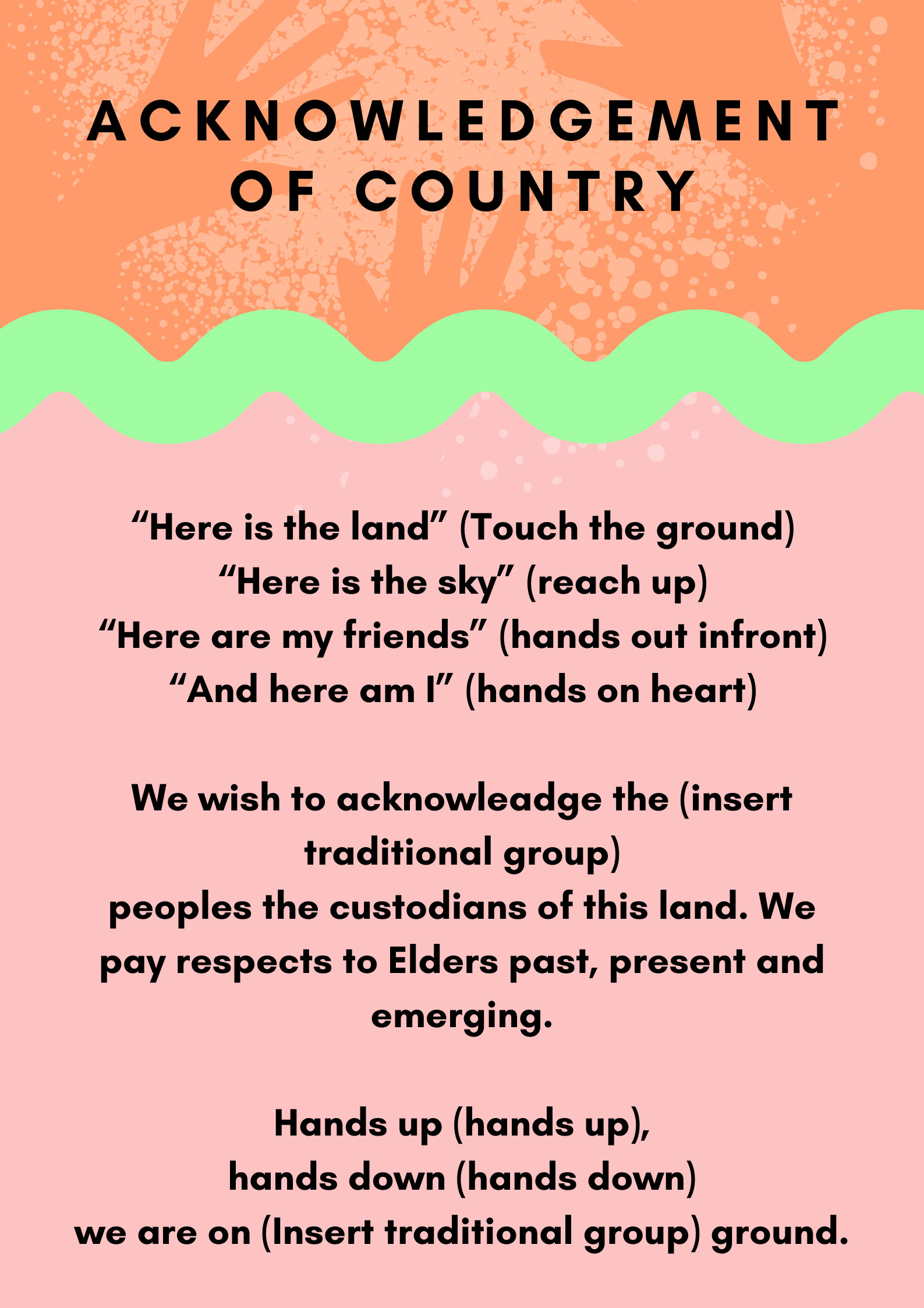 Acknowledgement of Country - Early Years - Etsy