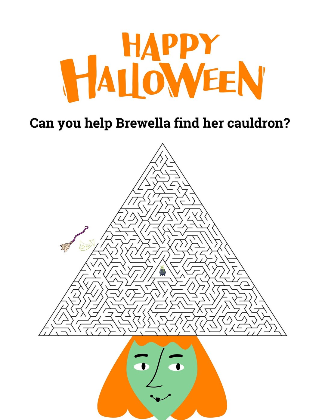 Halloween Witch Maze - Etsy