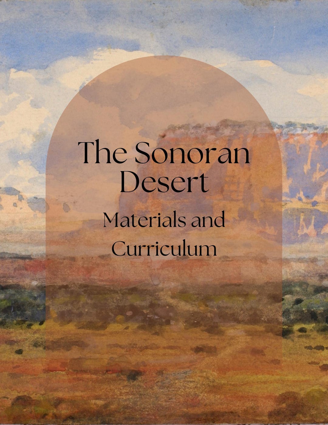 Sonoran Desert Unit Plan, Ecology Lesson Plan, Desert Curriculum ...