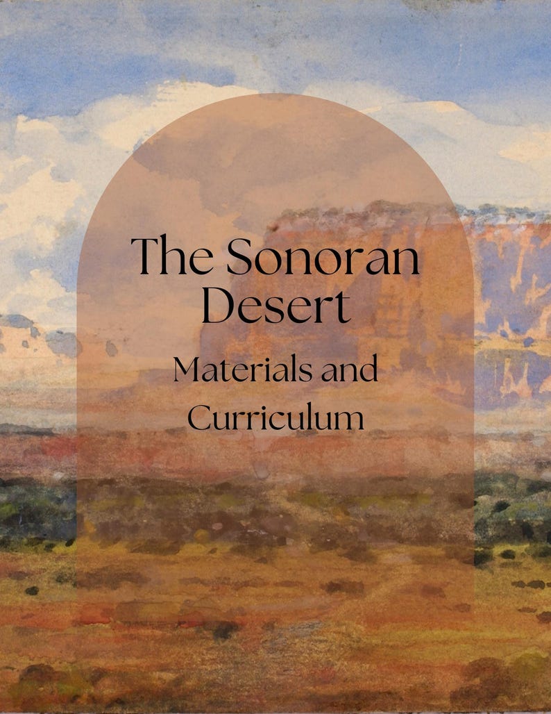 Sonoran Desert Unit Plan, Ecology Lesson Plan, Desert Curriculum ...