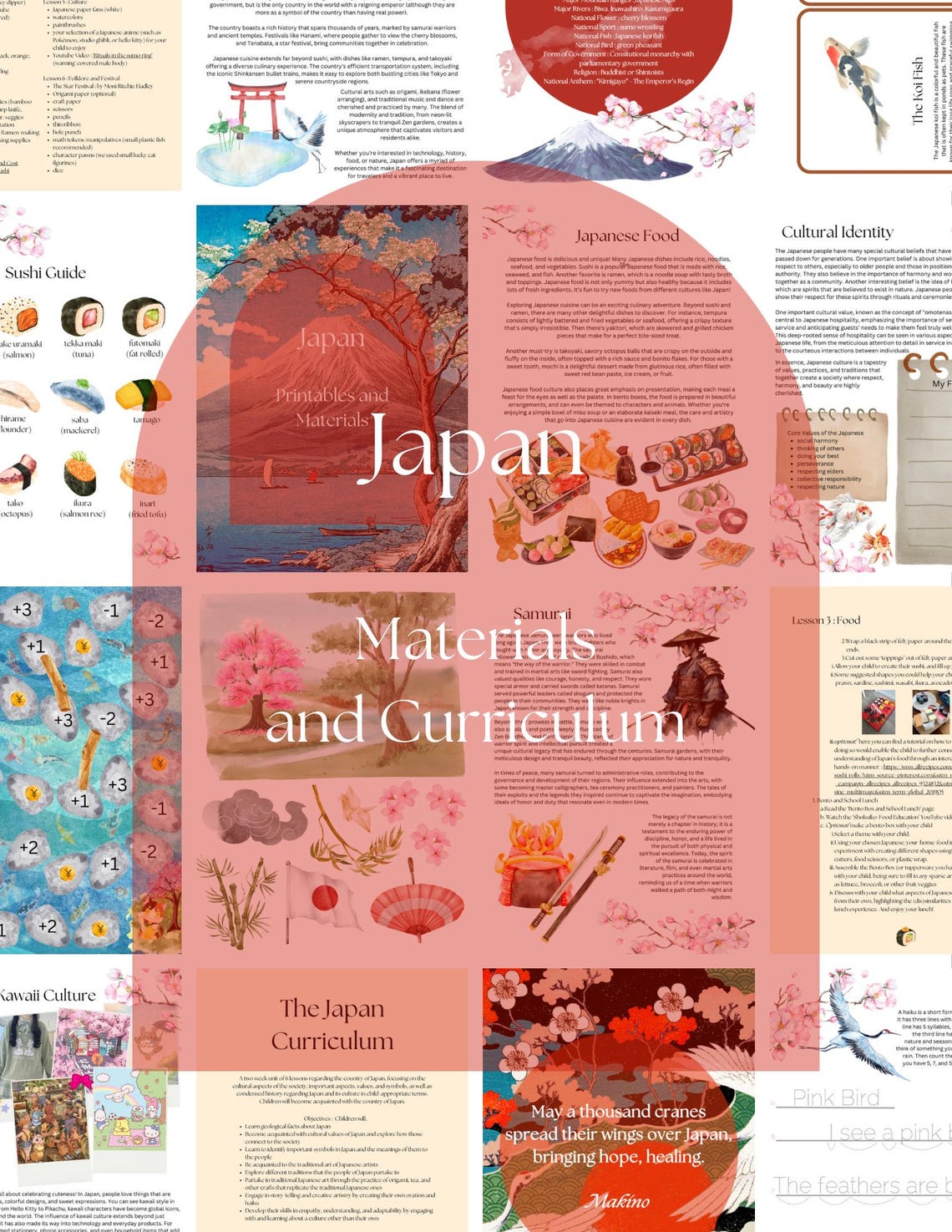 Japan Unit Plan, Asia Lesson Plan, Japan Curriculum, Homeschool Unit ...