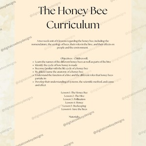 The Honey Bee Unit Plan, Bee Lesson Plan, Honey Curriculum, Homeschool ...