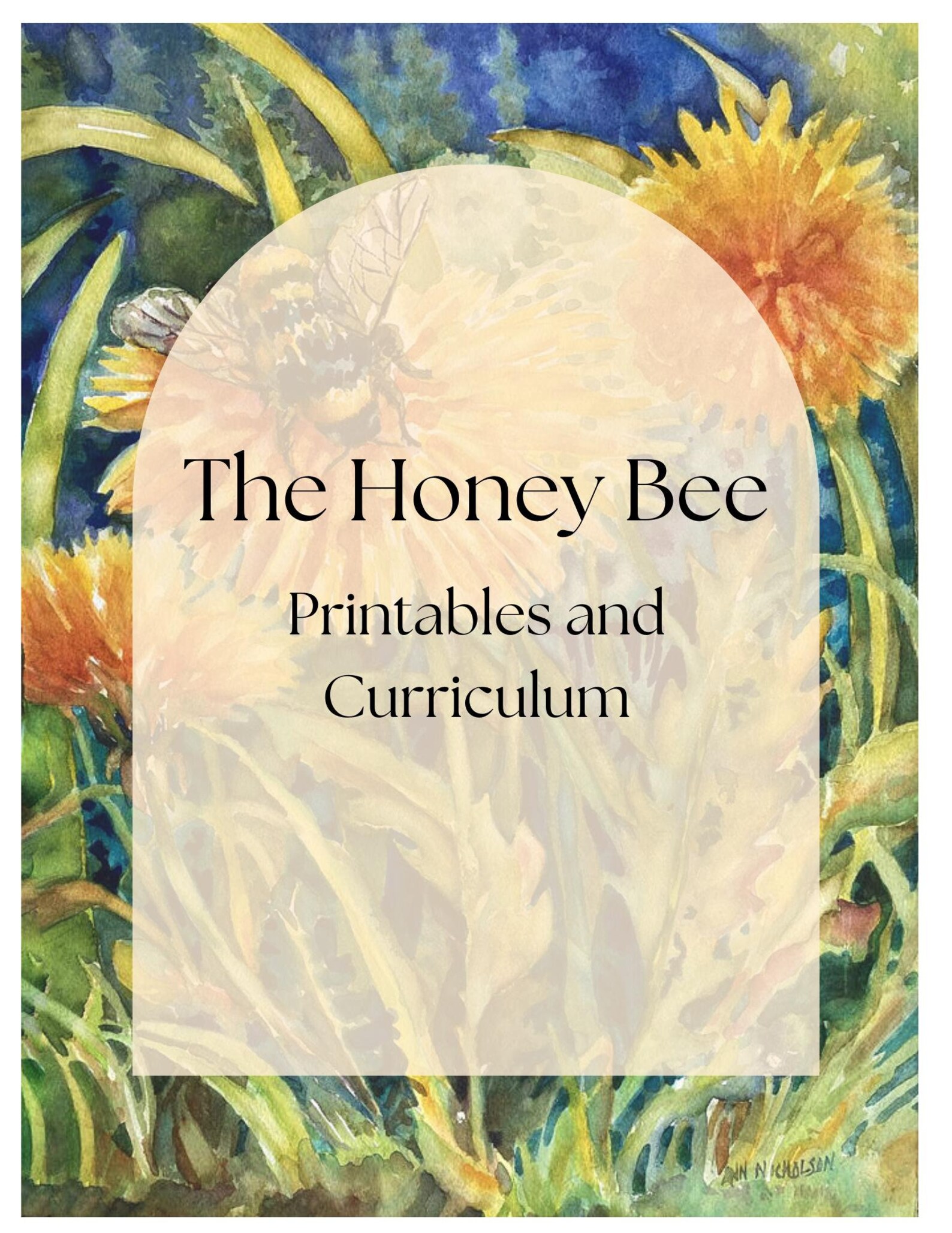 The Honey Bee Unit Plan, Bee Lesson Plan, Honey Curriculum, Homeschool ...