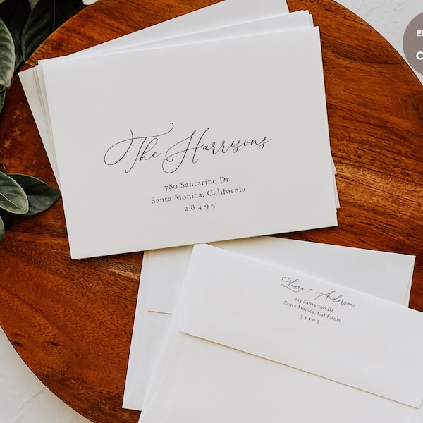 Black Envelopes 5x7 - Etsy