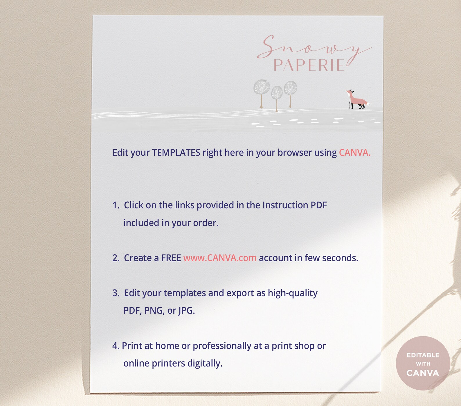CANVA Simple Envelope Template A7 Envelope A1 Envelope 5x7 Envelope ...