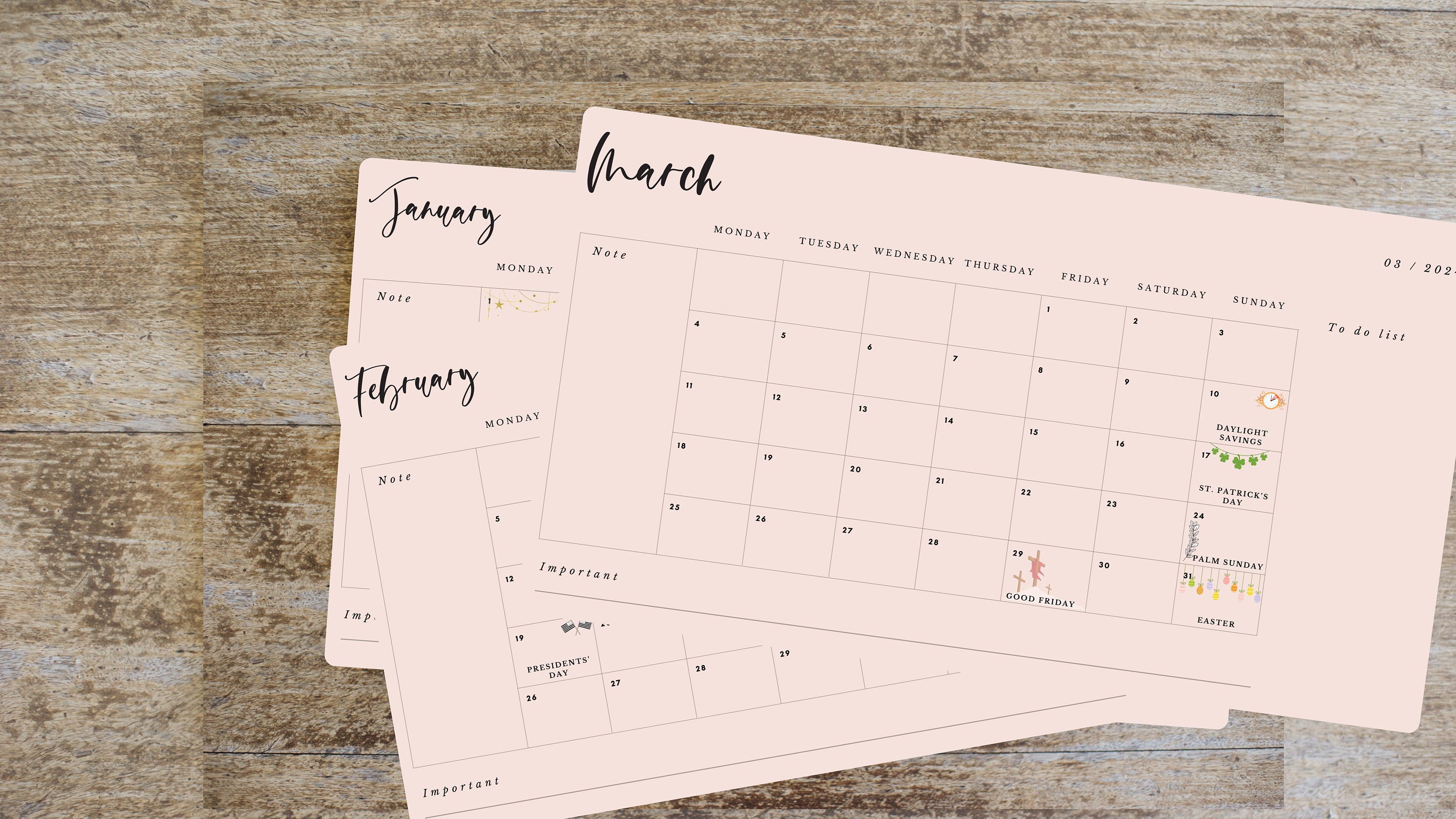 2024 Minimalist Calendar: Printable Holiday Calendar | Stay Organized ...