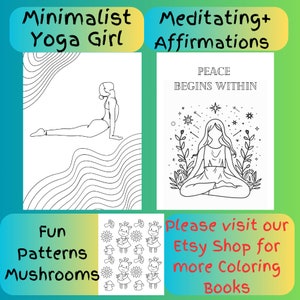 Digital Coloring Book, Color Your Thoughts, 50 Coloring Book Pages ...