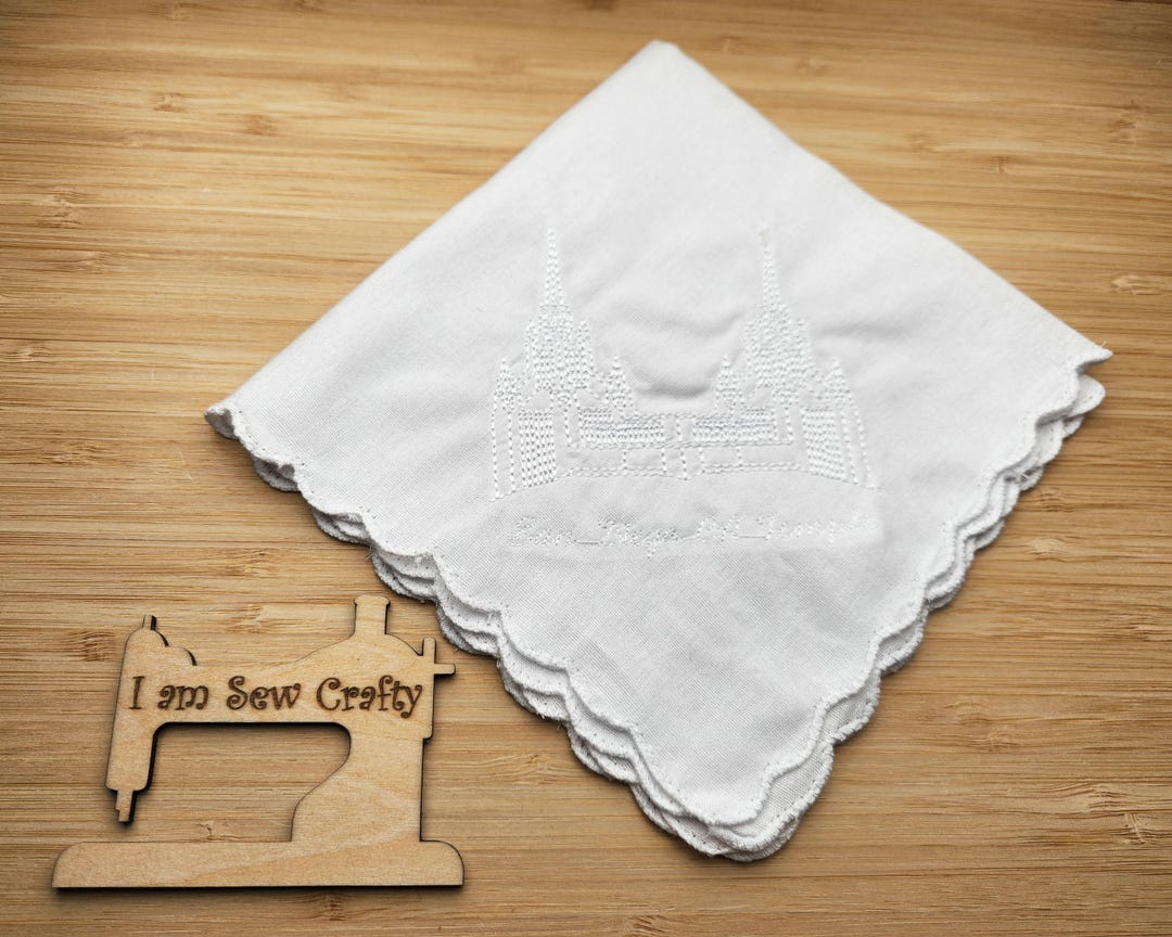 Embroidered San Diego California Temple Handkerchiefs - Etsy