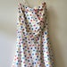 Vintage Heart Pattern Print Dress, Primary Color Colorful Heart Pattern ...