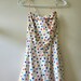 Vintage Heart Pattern Print Dress, Primary Color Colorful Heart Pattern ...