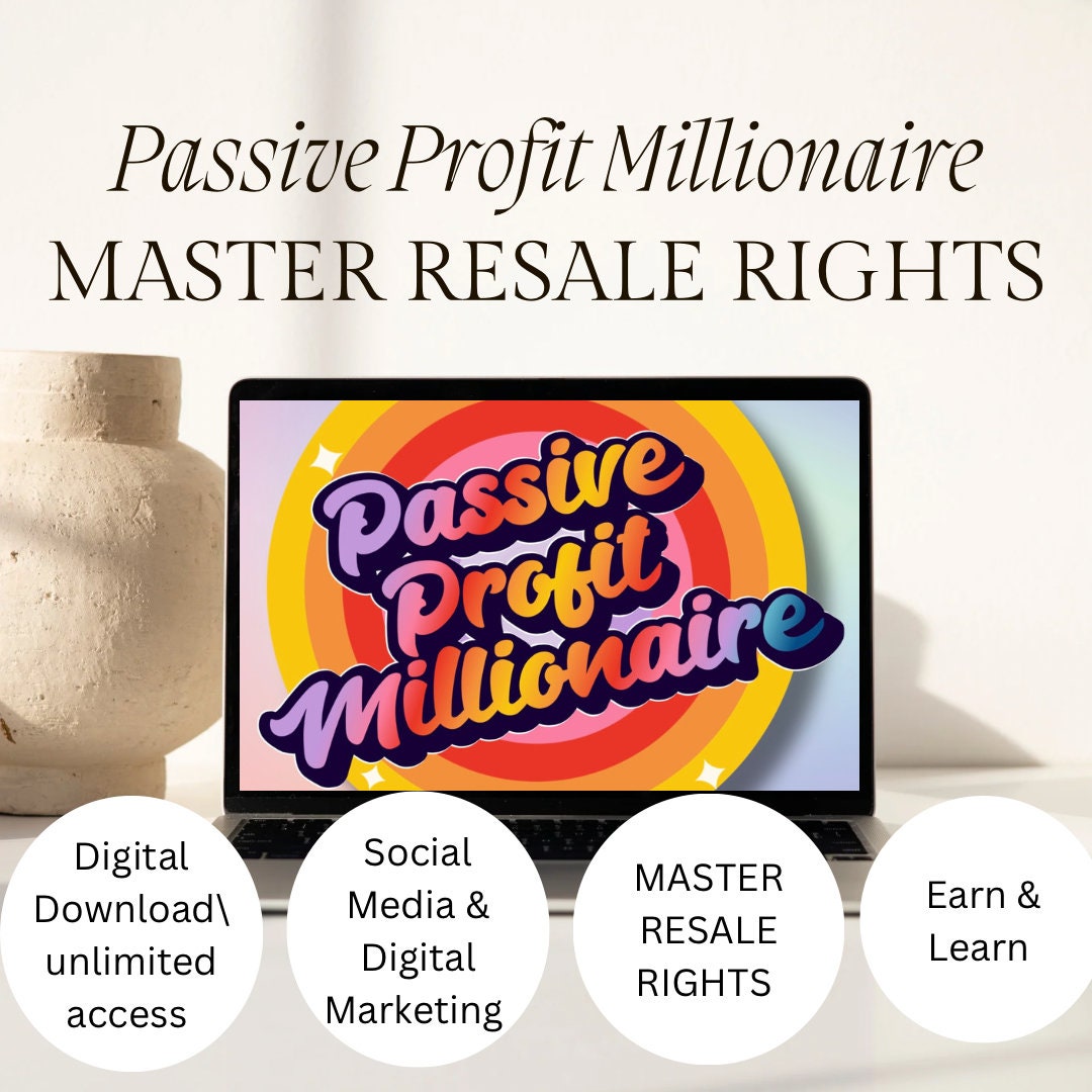 Passive Profit Millionaire MRR Social Media Course Digital Marketing ...