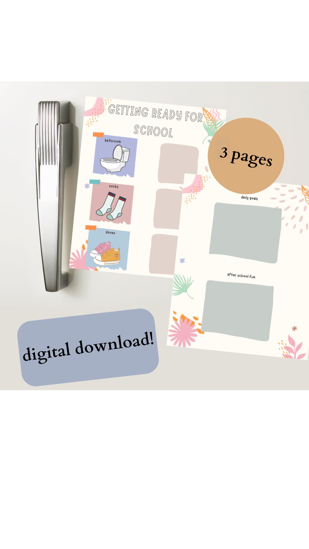 Visual Schedule, Kids Daily Calendar, Kids Visual Schedule, Kids to Do ...