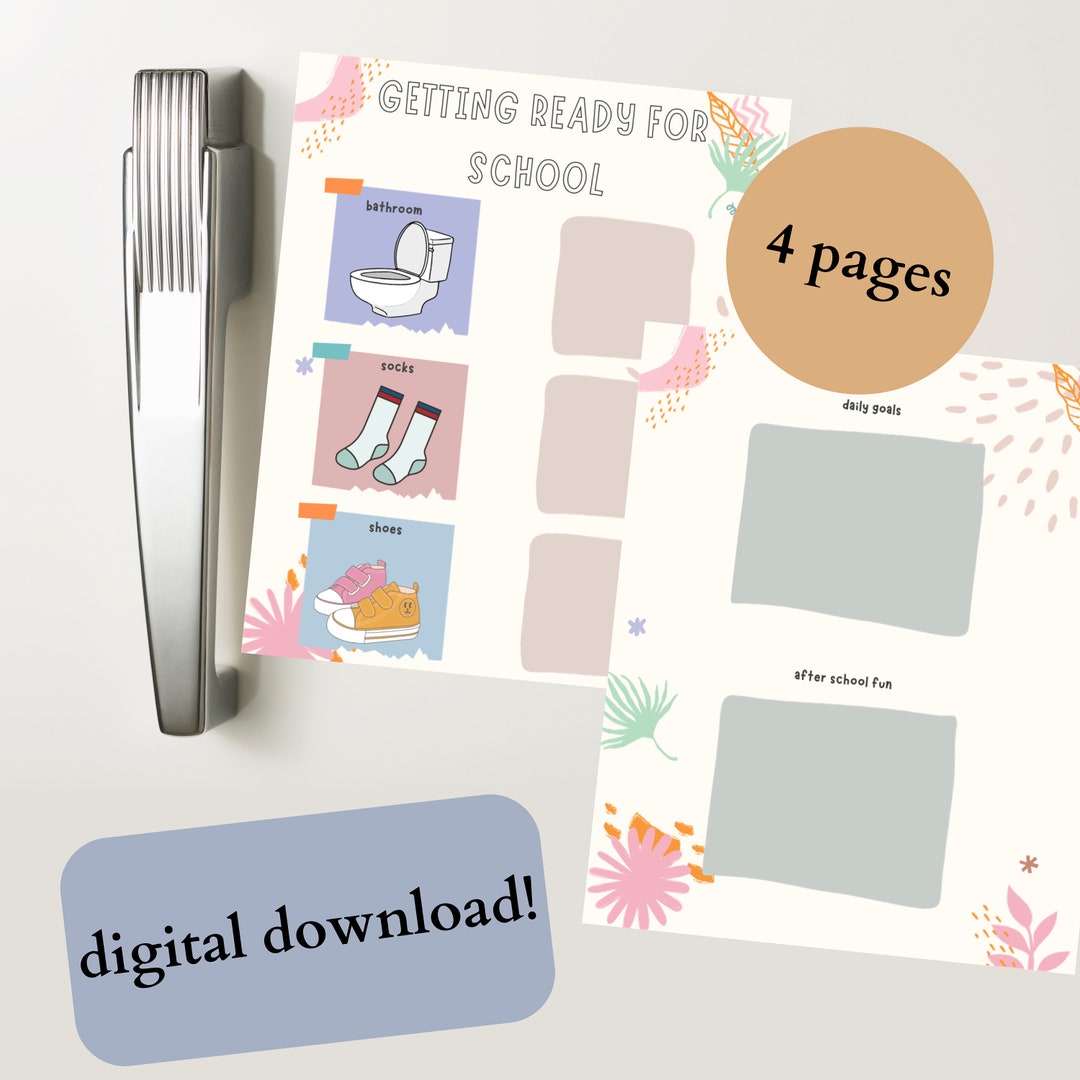 Visual Schedule, Kids Daily Calendar, Kids Visual Schedule, Kids to Do ...