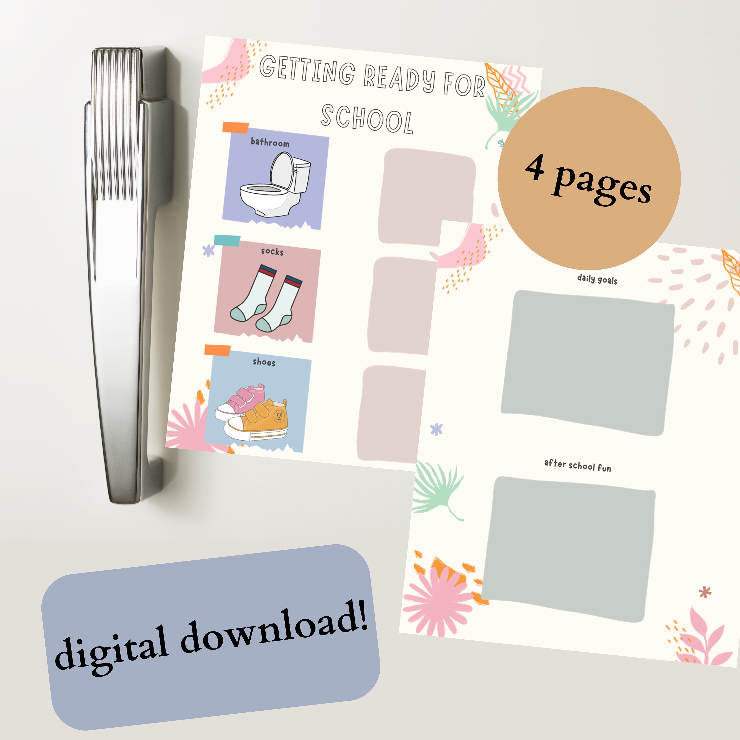 Visual Schedule, Kids Daily Calendar, Kids Visual Schedule, Kids to Do ...