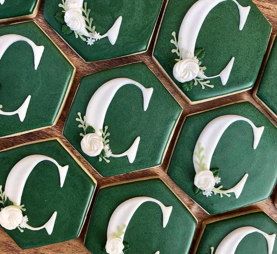 Hand-decorated Cookies, Sugar Cookies, Party Favors, Wedding, Dessert ...