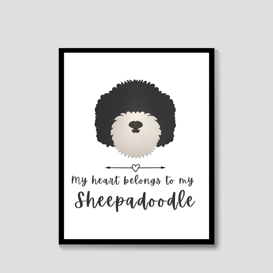 Sheepadoodle Print Sheepadoodle Poster Sheepadoodle Mom - Etsy