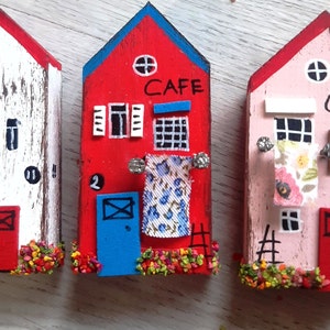 Three Set Creative Magnet, Nature Woodden House Magnets, Mini ...