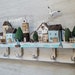 Vintage Country Design, Wooden Miniature House by the Lake, Sea, or ...