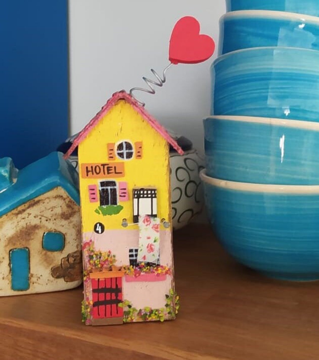 Handcrafted Mini Wooden House I Lovely Minimalist Gift I little ...